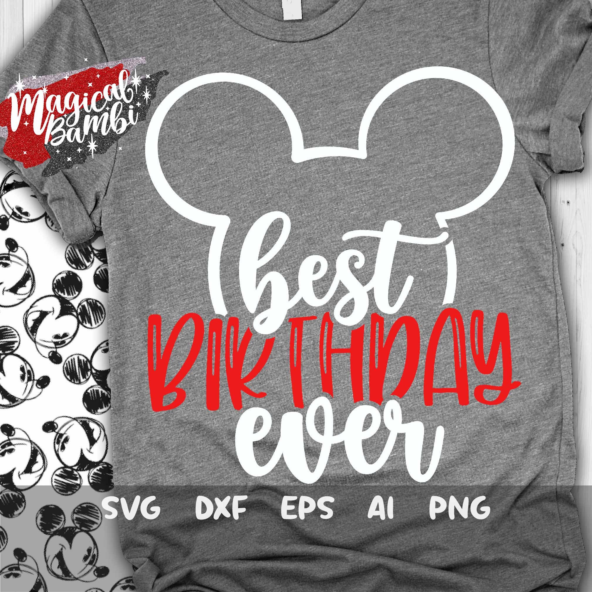 Best Birthday Ever Svg Disney Birthday Svg Mickey Birthday Etsy