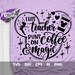 This Teacher Runs on Coffee and Magic Svg, Magical Teacher Svg, Coffee ...