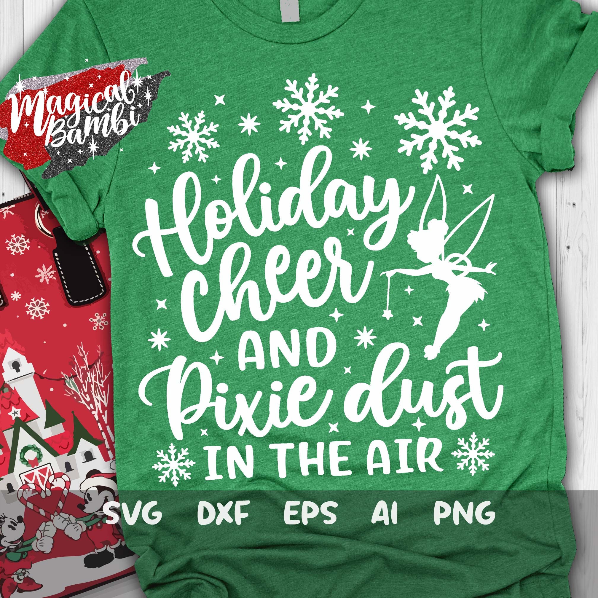 Holiday Cheer and Pixie Dust SVG Fairy Svg Christmas - Etsy
