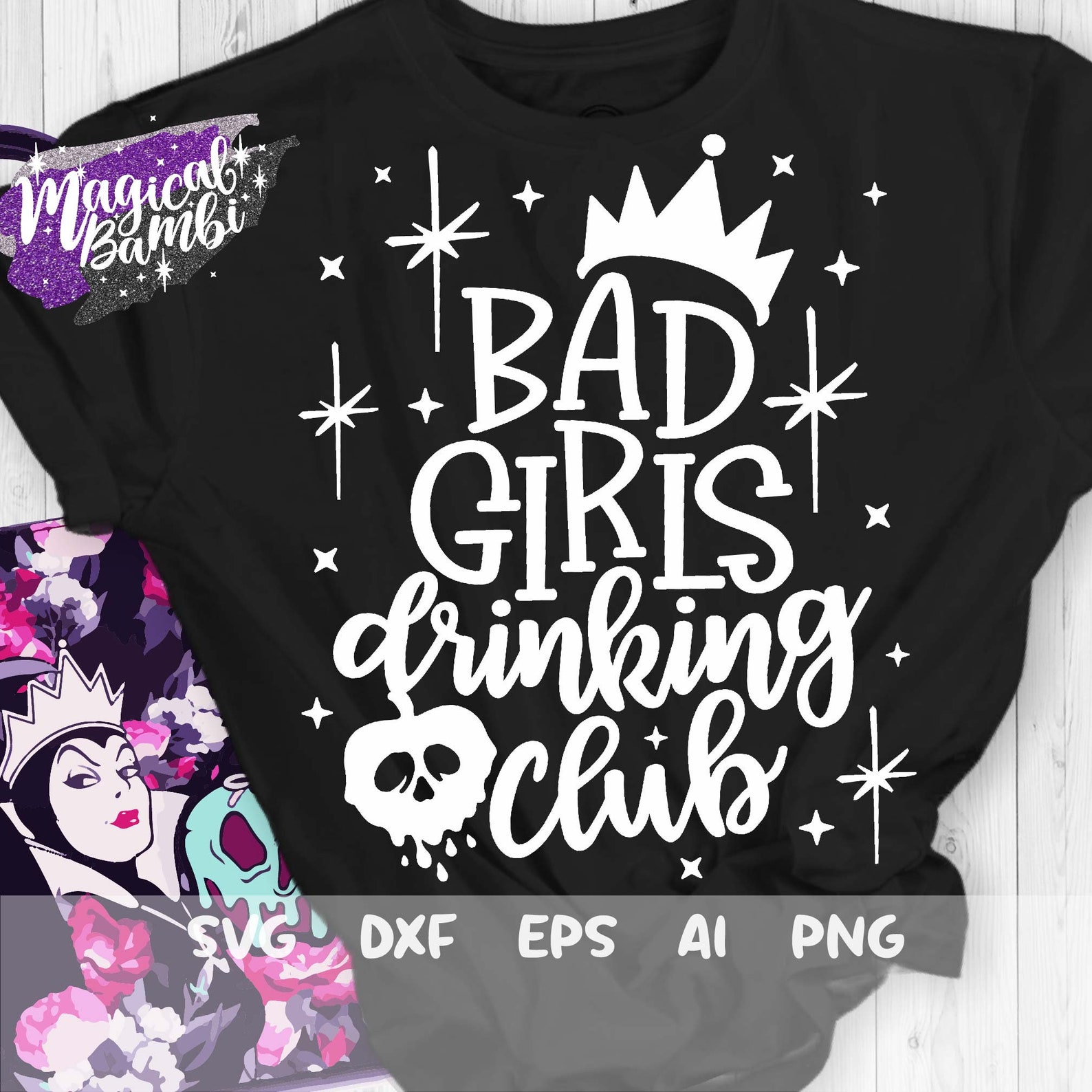 Bad Girls Drinking Club Svg Villain Svg Magical Castle Svg | Etsy