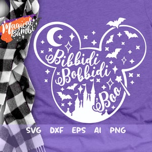 Boo SVG, Mouse Boo Svg, Magic Pumpkin Svg, Mouse Ears Svg, Halloween ...