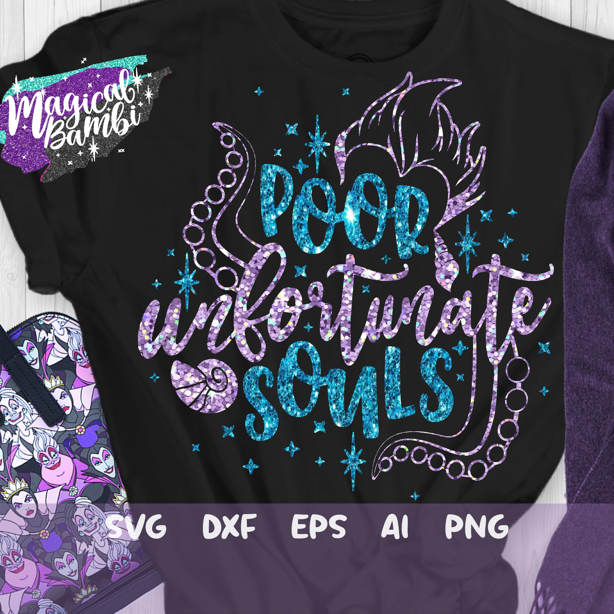 Poor Unfortunate Souls Svg Villains Svg Under the Sea Svg - Etsy Sweden
