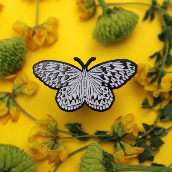 Enamel Butterfly Pin - Etsy