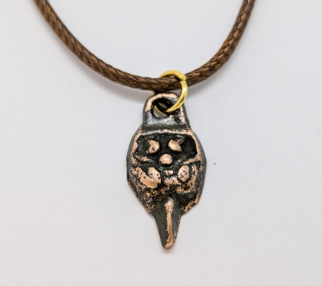 Ancient Raven Head Viking Pendant, Archaeological Find, Viking Amulet ...