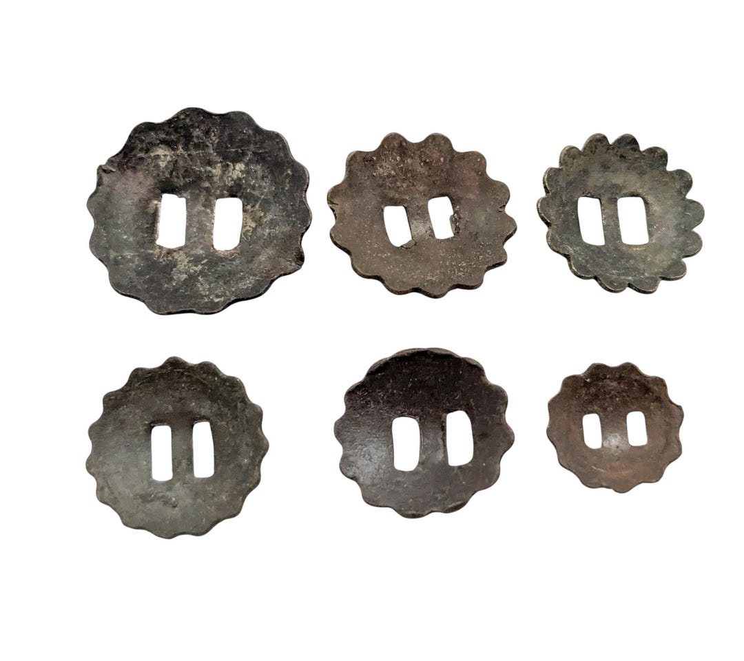 Set of 18th Century Copper Buttons – Stamped Antique Military Buttons ...