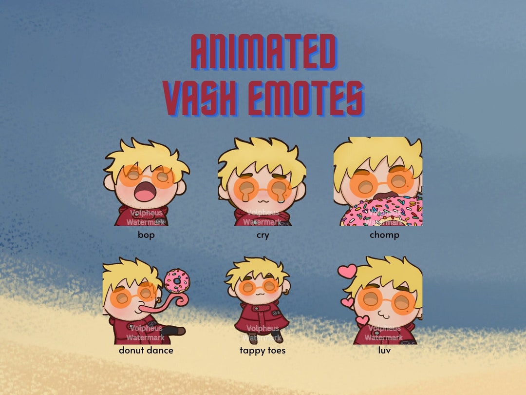 Trigun Stampede Vash the Stampede Animated Emotes for Discord - Etsy