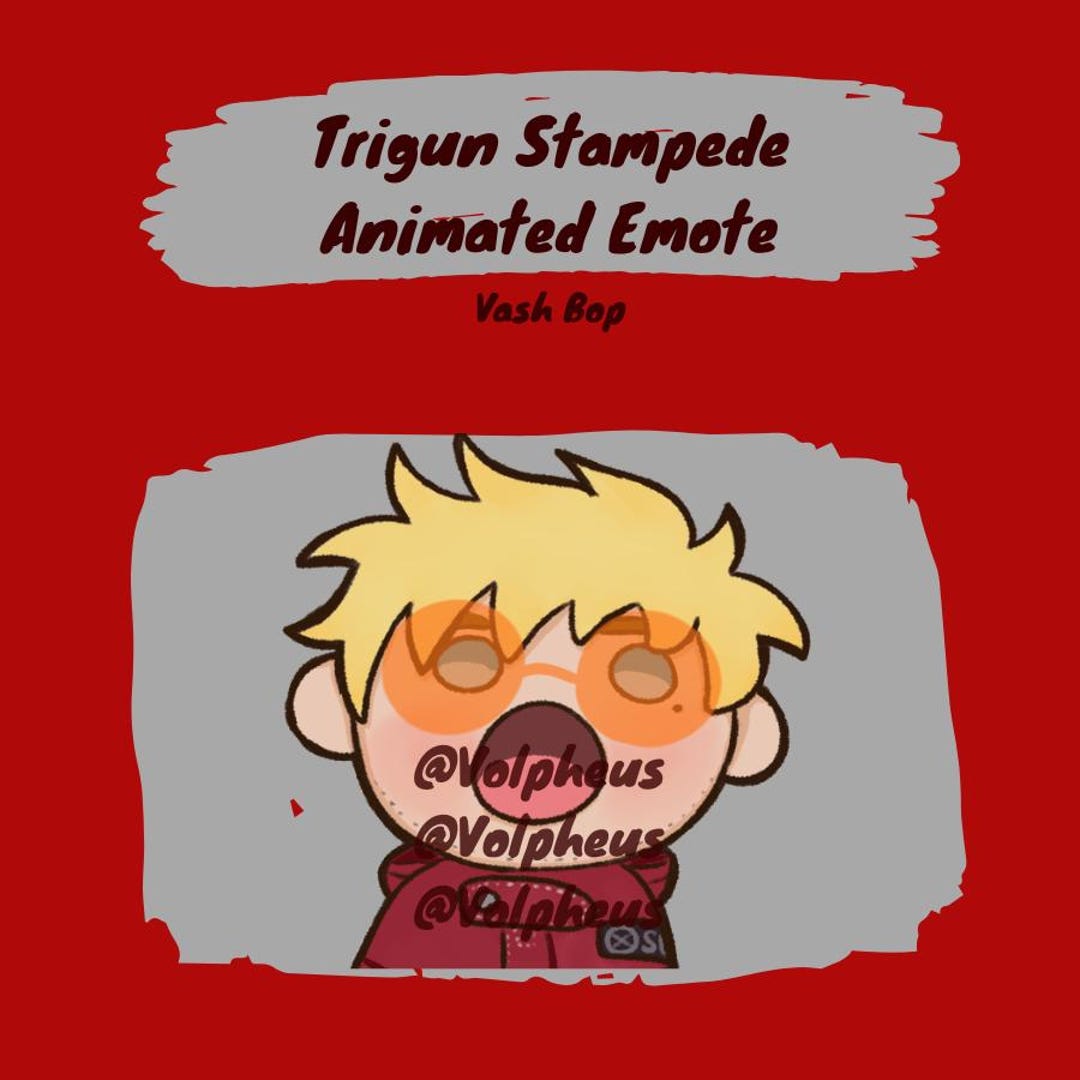 Trigun Stampede Vash the Stampede Single Animated Emote for Discord ...