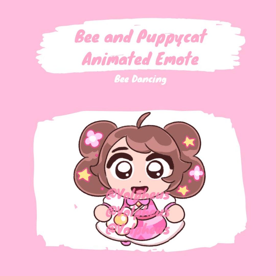 Bee and Puppycat Animated Dancing Bee Emote for Discord/twitch/youtube ...