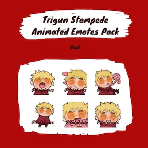 Trigun Stampede Vash the Stampede Animated Emotes for Discord, Youtube ...