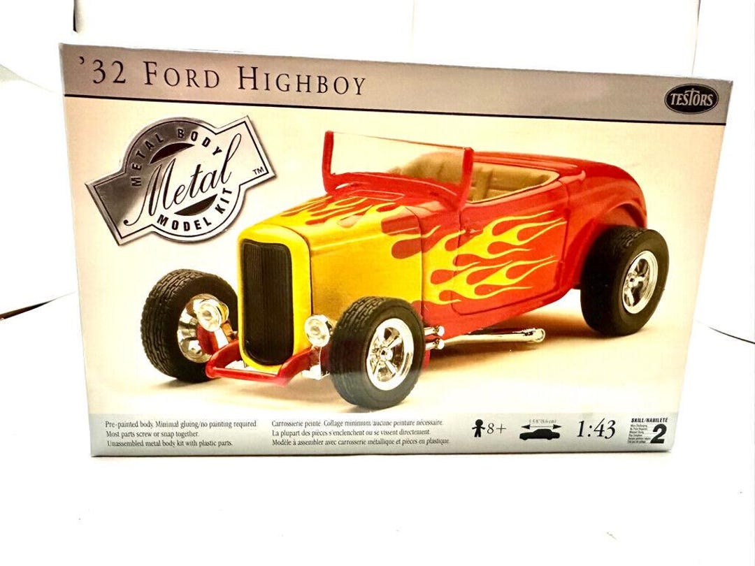 Testors '32 Ford Roadster High Boy Street Rod Model Kit - Etsy