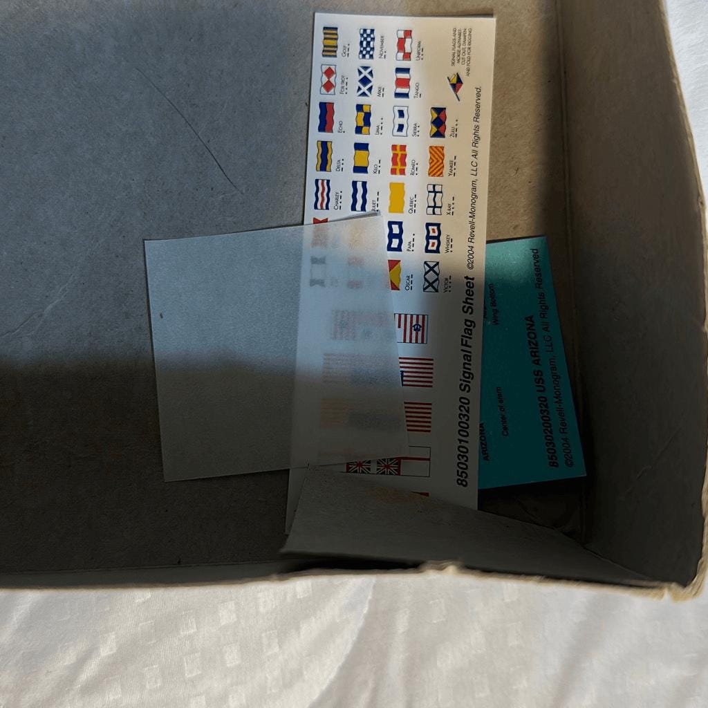 Uss Arizona 1:426 Revell Model Kit. Complete - Etsy