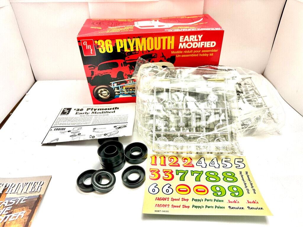 Amt 36 Plymouth Early Modified Factory Sealed Model Car 8667 - Etsy