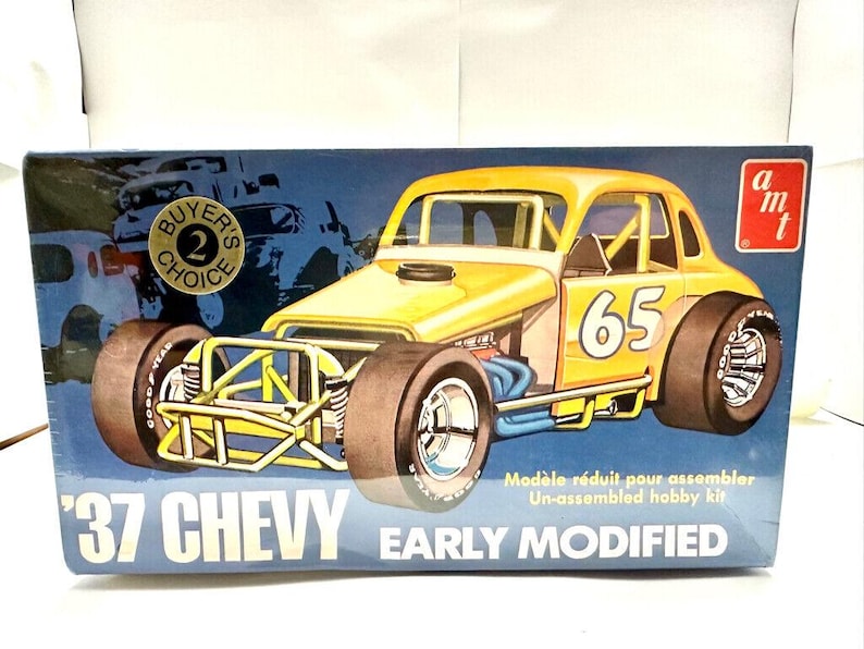 Amt 6087 1/25 Scale '37 Chevy Early Modified Plastic Model Kit - Etsy