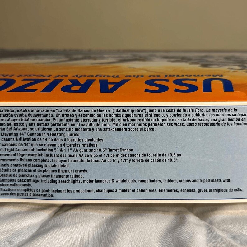 Uss Arizona 1:426 Revell Model Kit. Complete - Etsy