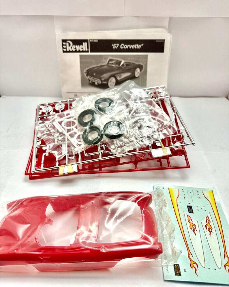 Revell 1957 Corvette #85-0852 Open Box 1:24 Scale - Etsy
