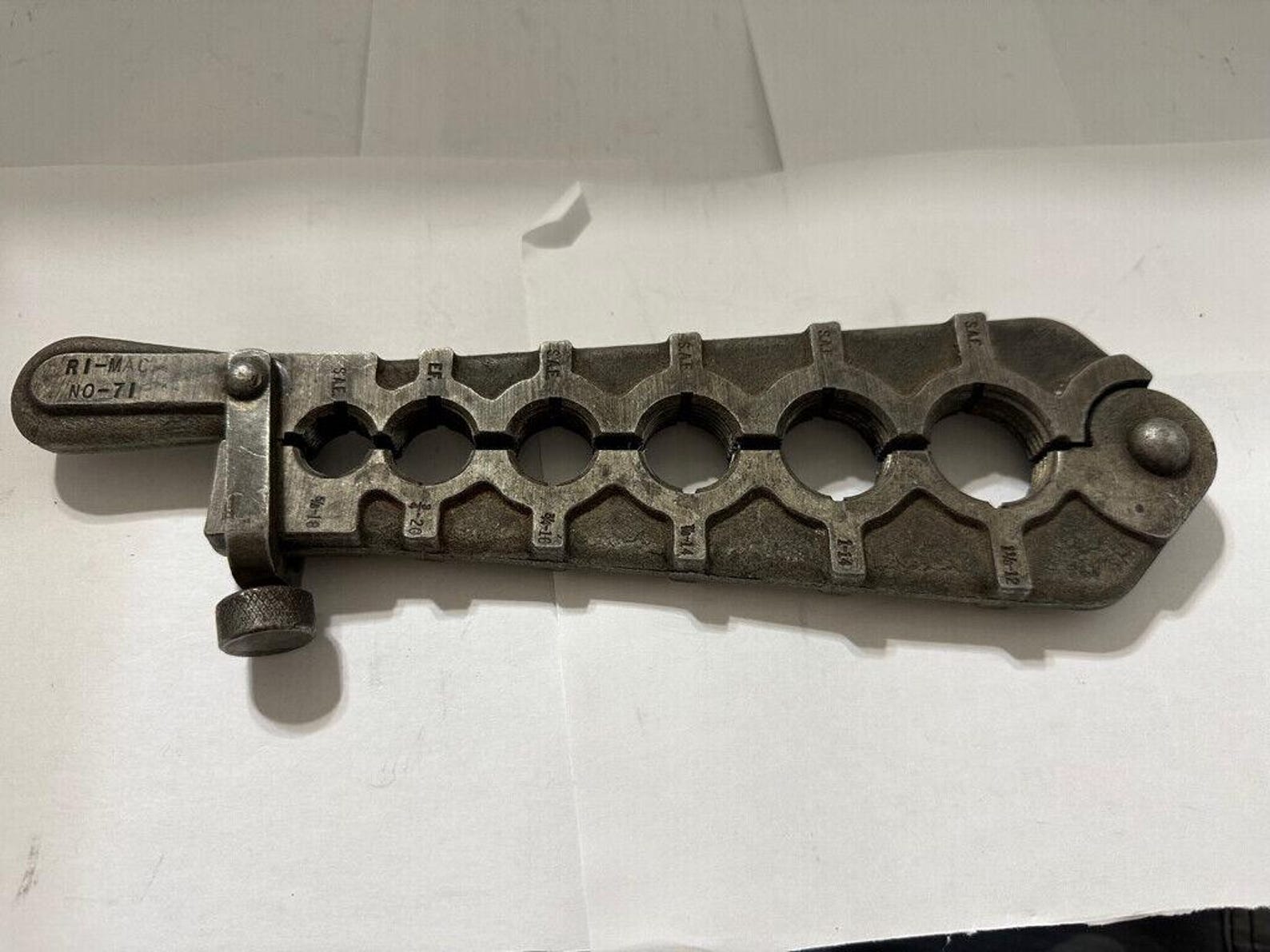 Vintage Rimac No. 71 Spindle & Axel Thread Chaser Tool 5/8 in - 1-1/8 ...