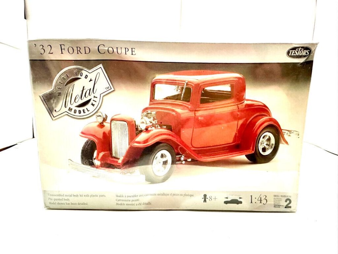 Testors 1932 Ford Coupe Model Kit Scale 1:43 Sealed Box - Etsy