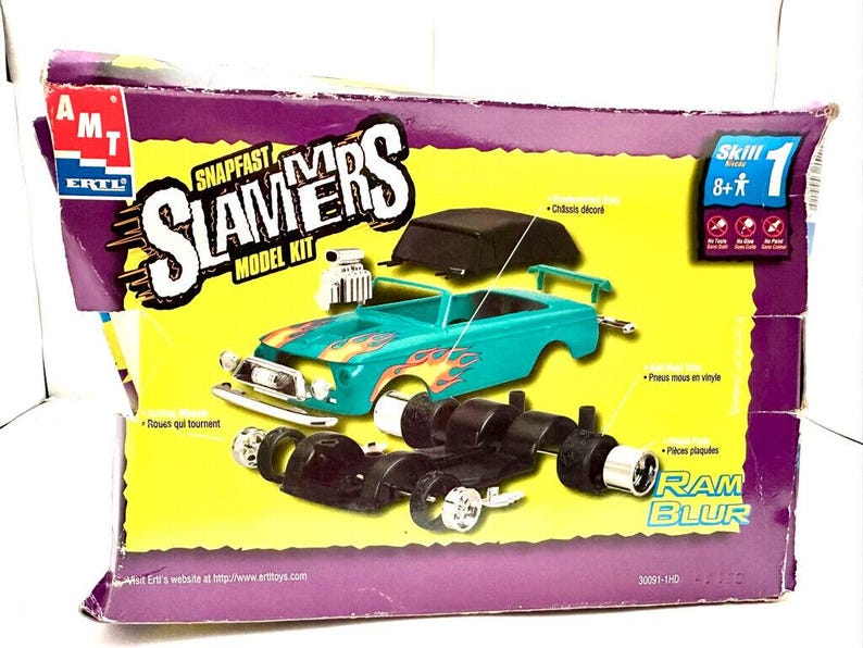 Amt Snapfast Slammers Ram Blur Rambler1 25 Plastic Model Kit Open Box ...