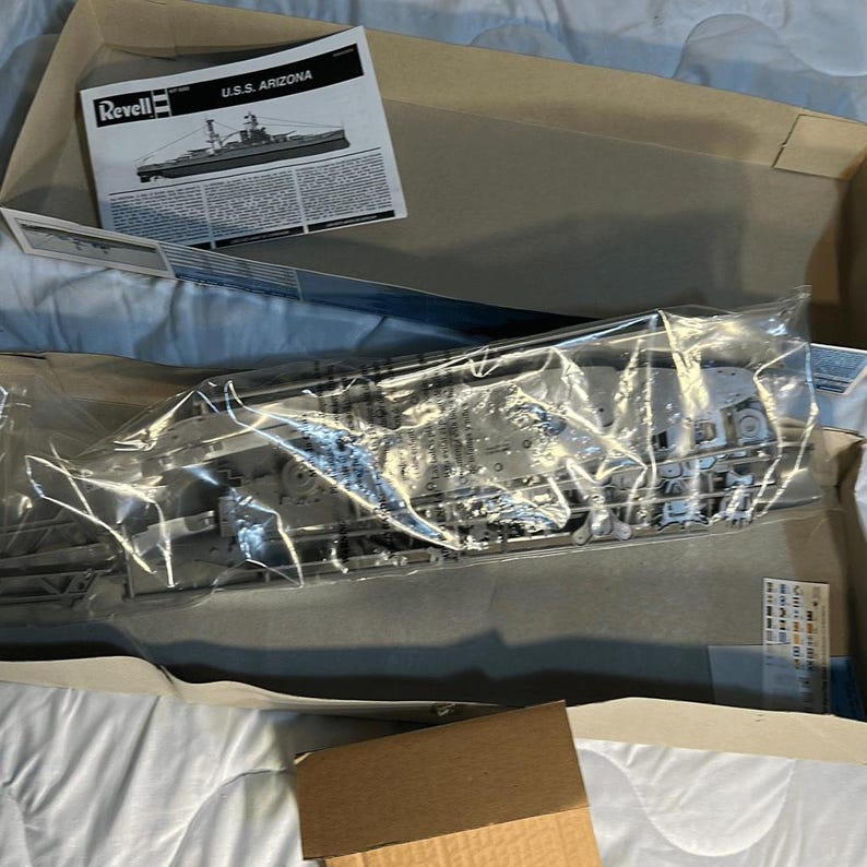 Uss Arizona 1:426 Revell Model Kit. Complete - Etsy