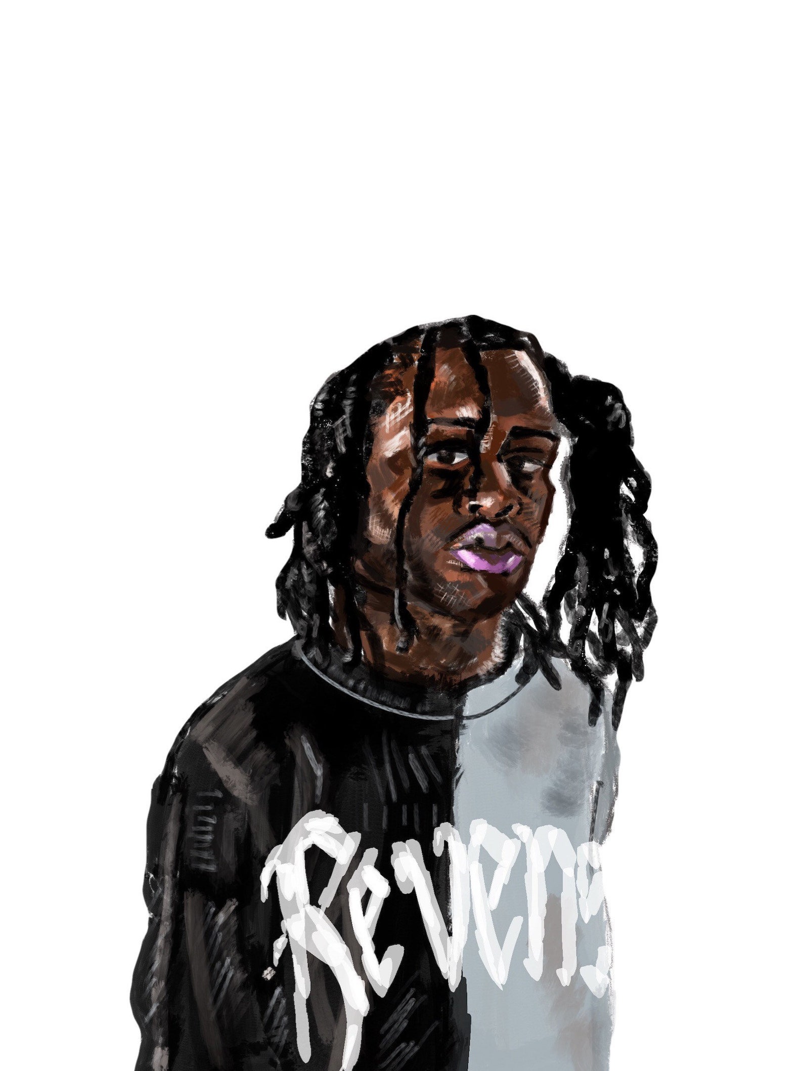 Chief Keef Cartoon HOLOGRAPHIC Sticker | Etsy