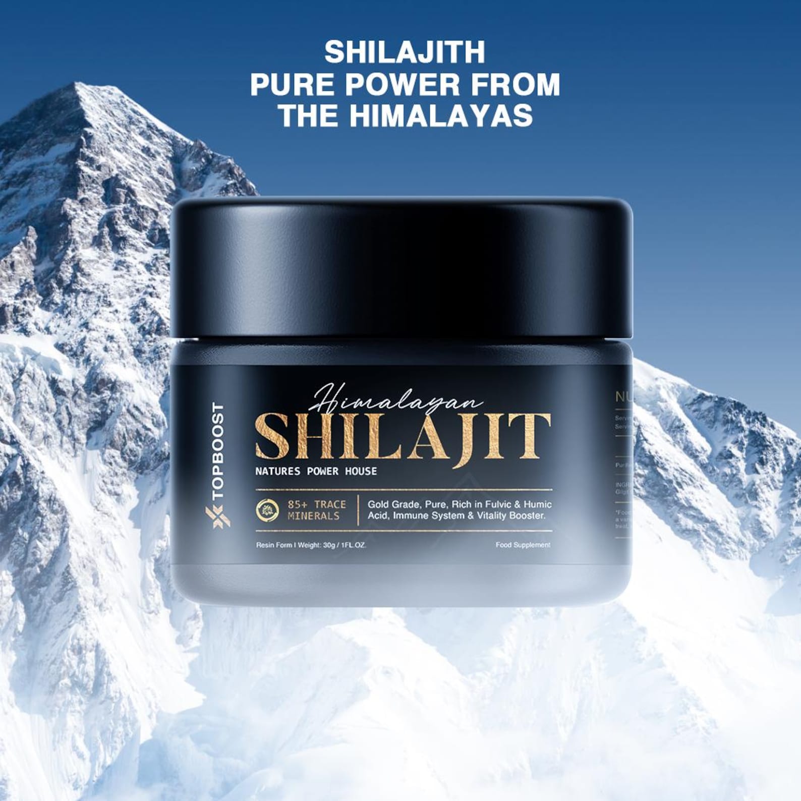 Shilajit Himalayan Shilajit Resin 30g - 100% Pure Shilajit With Fulvic ...
