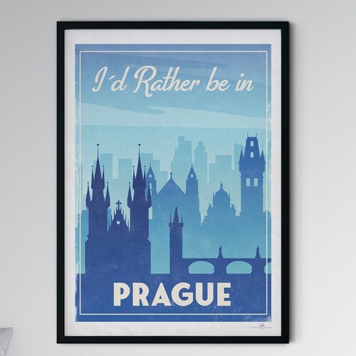 Prague Poster - Etsy
