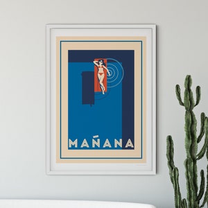 Manana Retro Poster Print - Etsy