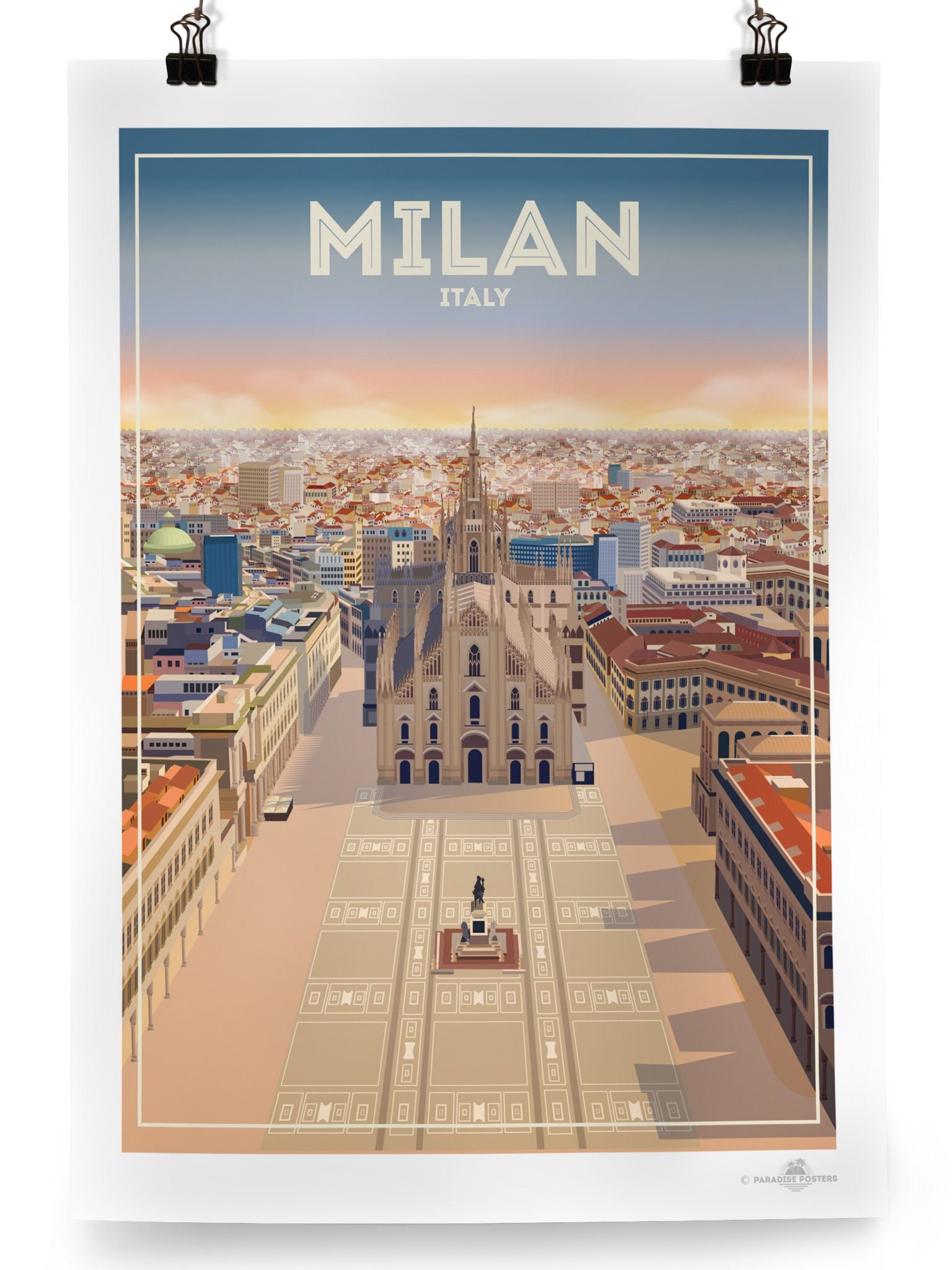 Milan Italy Poster Print - Etsy UK