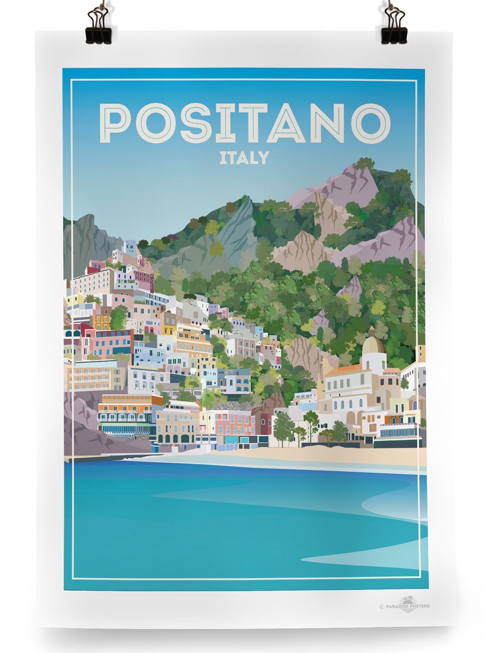Positano Italy Poster Print - Etsy