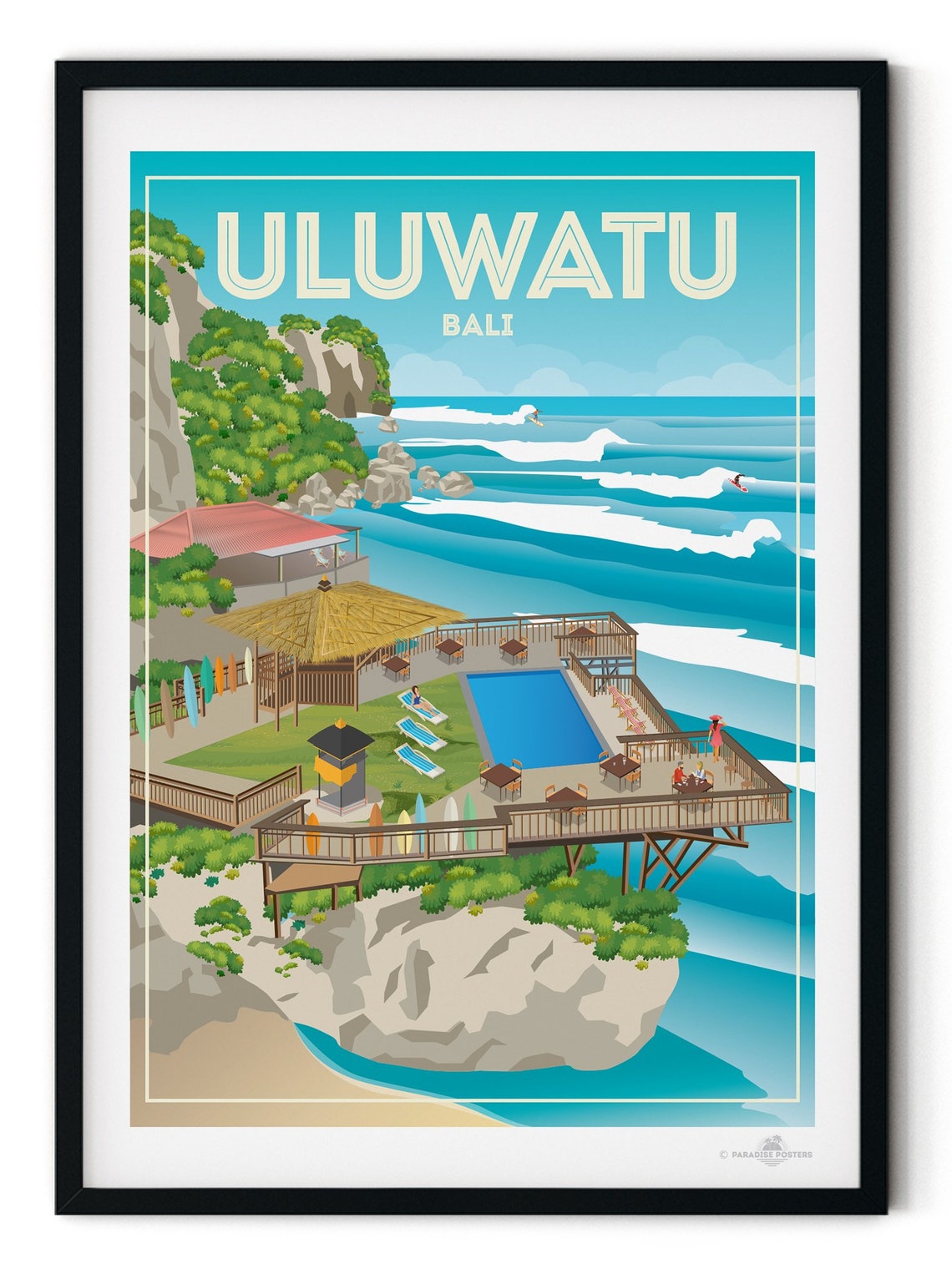 Uluwatu Bali Poster Print | Etsy