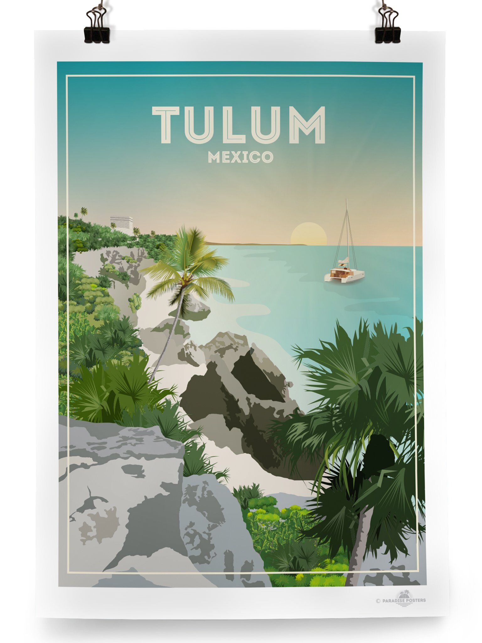 Tulum Mexico Poster Print - Etsy UK