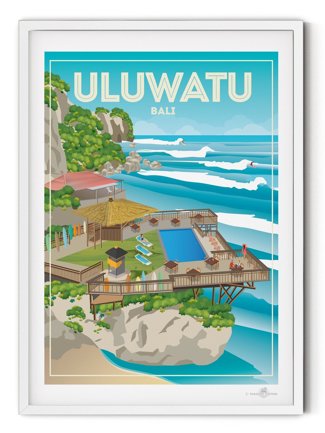 Uluwatu Bali Poster Print - Etsy