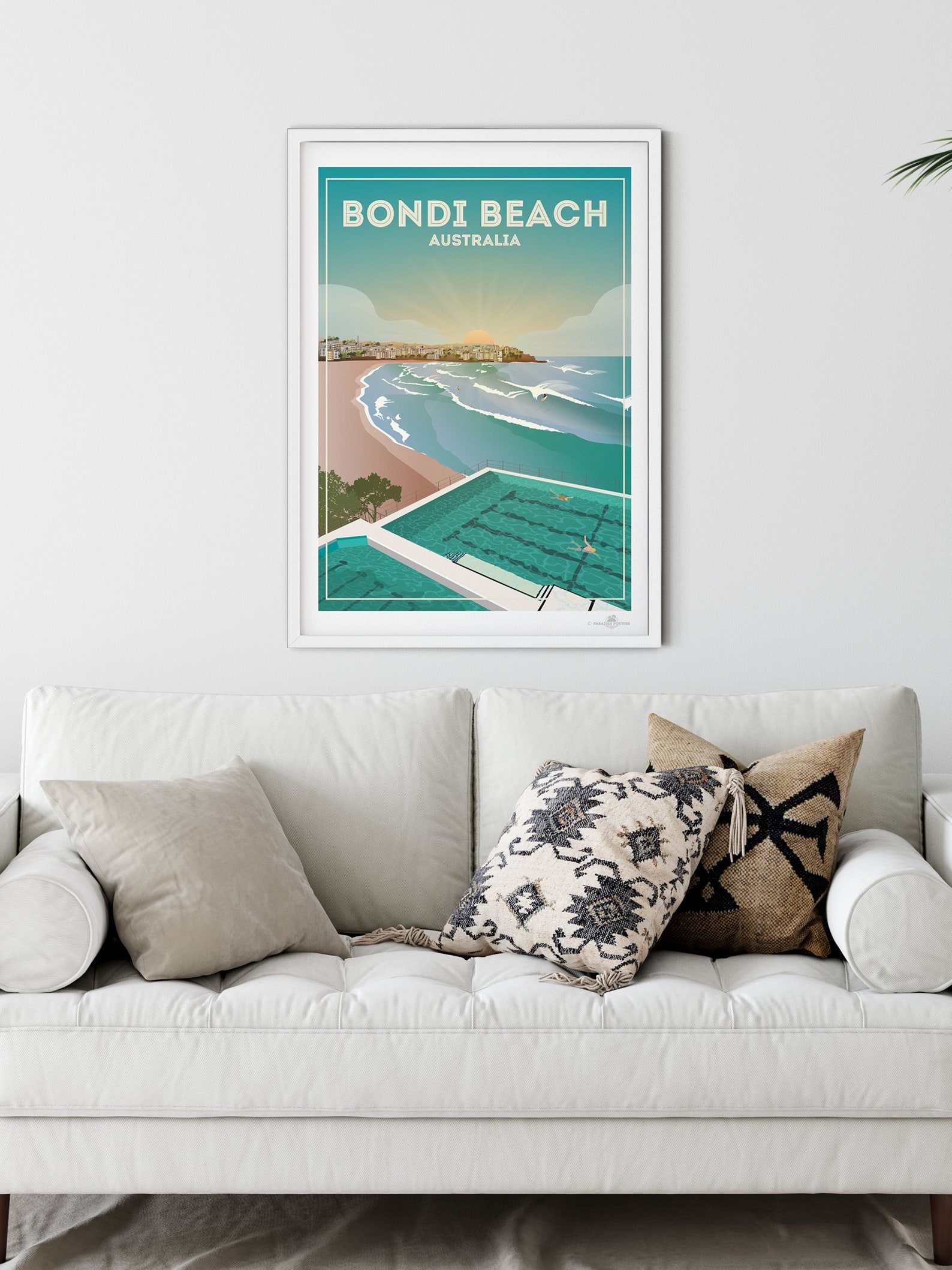 Bondi Beach Australia poster print | Etsy