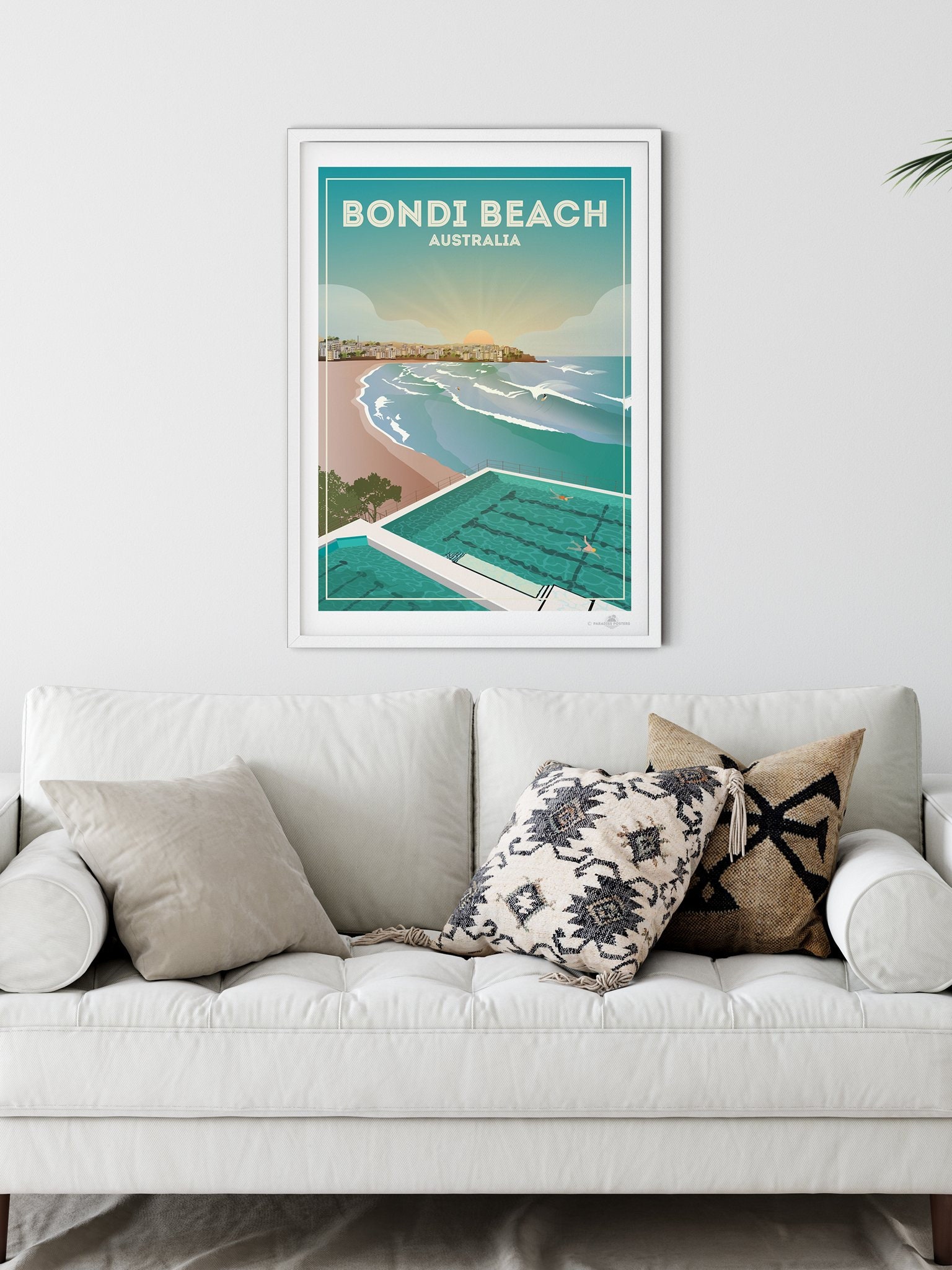 Bondi Beach Australia poster print | Etsy