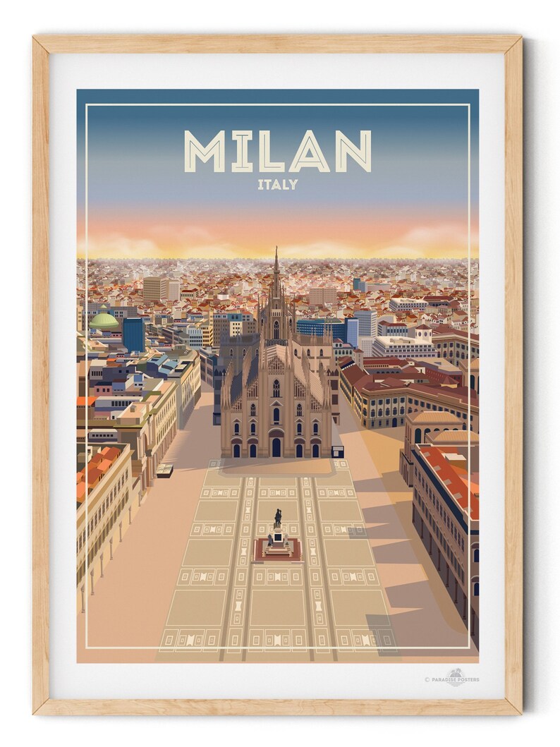Milan Italy Poster Print - Etsy UK
