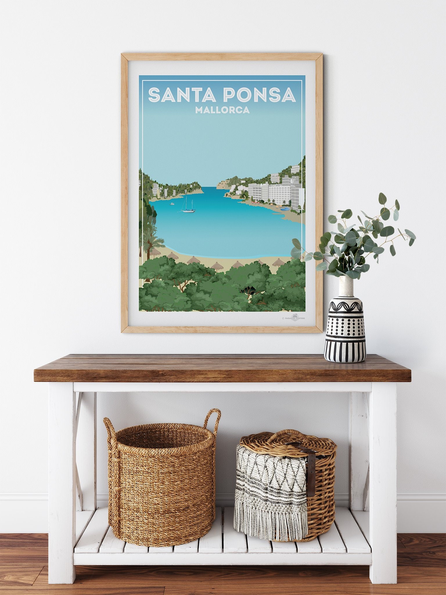 Santa Ponsa Bay Mallorca Poster Print | Etsy