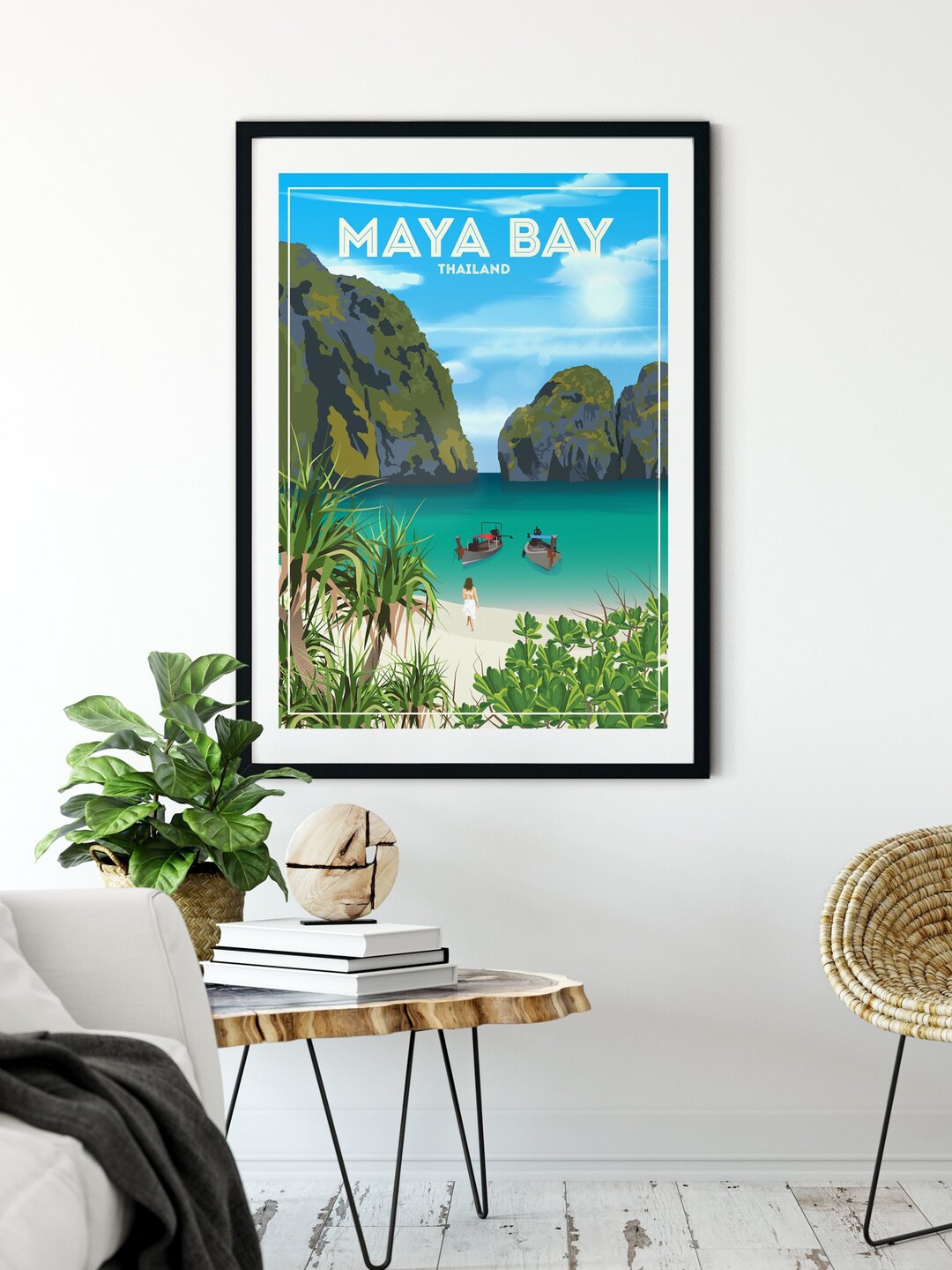 Maya Bay Thailand Poster Print - Etsy