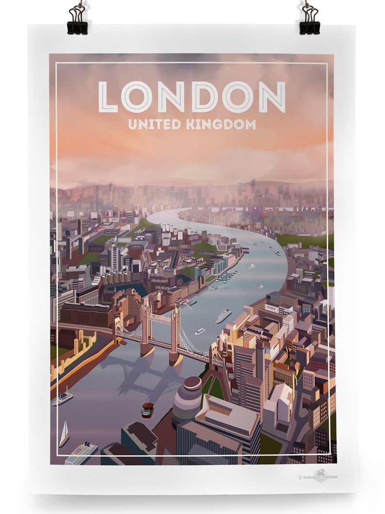 London United Kingdom Poster Print - Etsy
