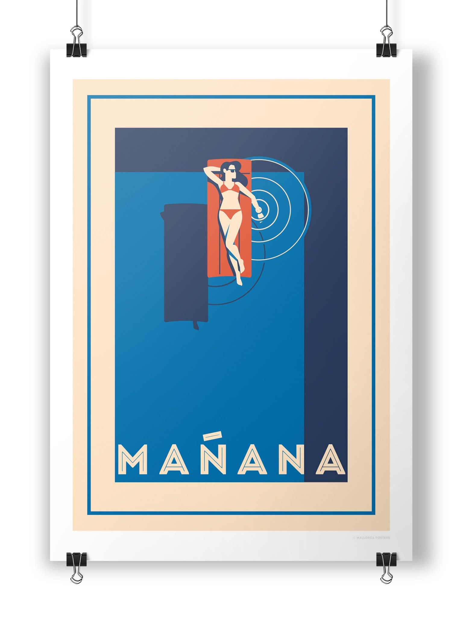 Manana Retro Poster Print - Etsy