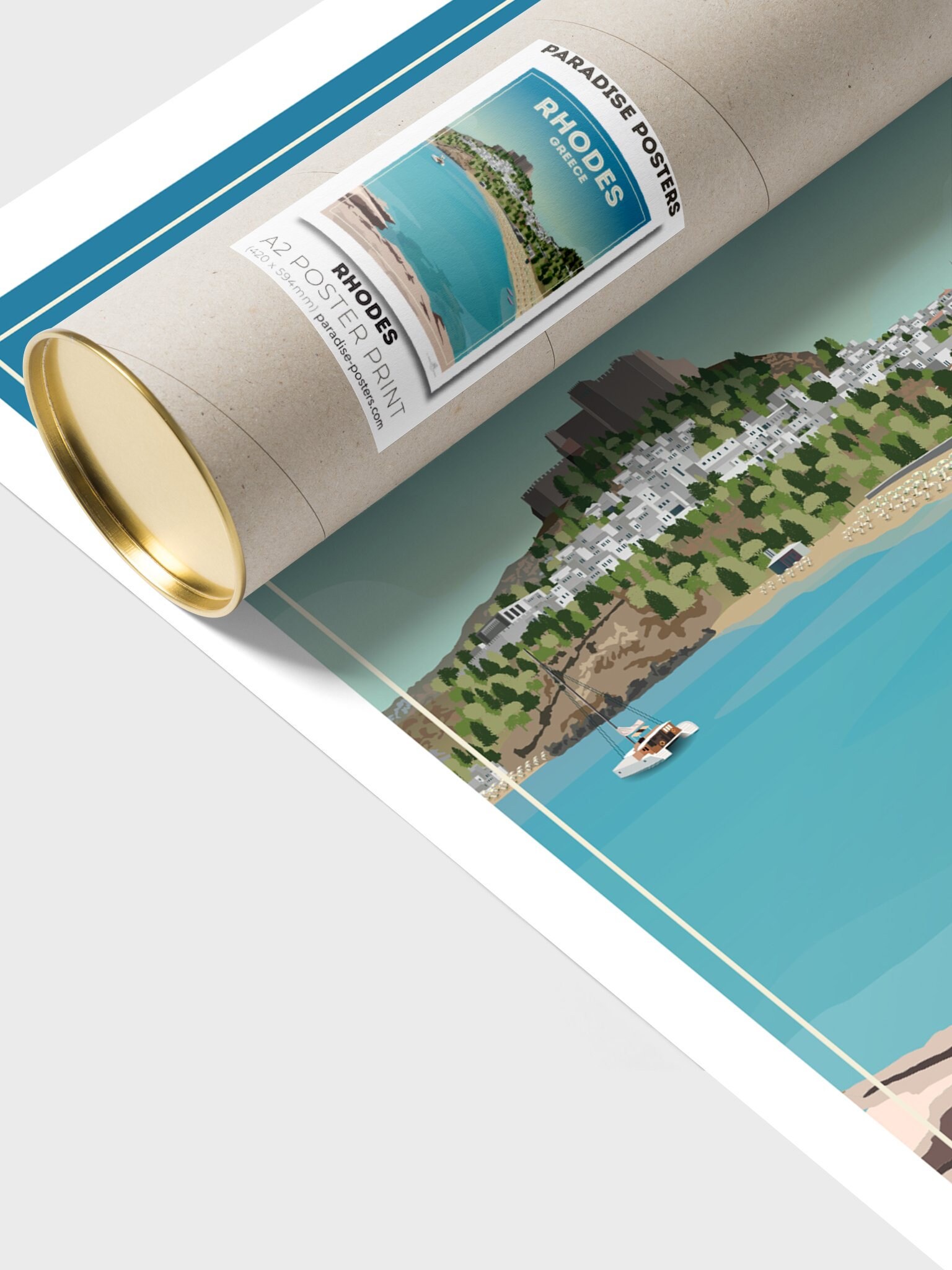 Rhodes Greece Poster Print - Etsy UK