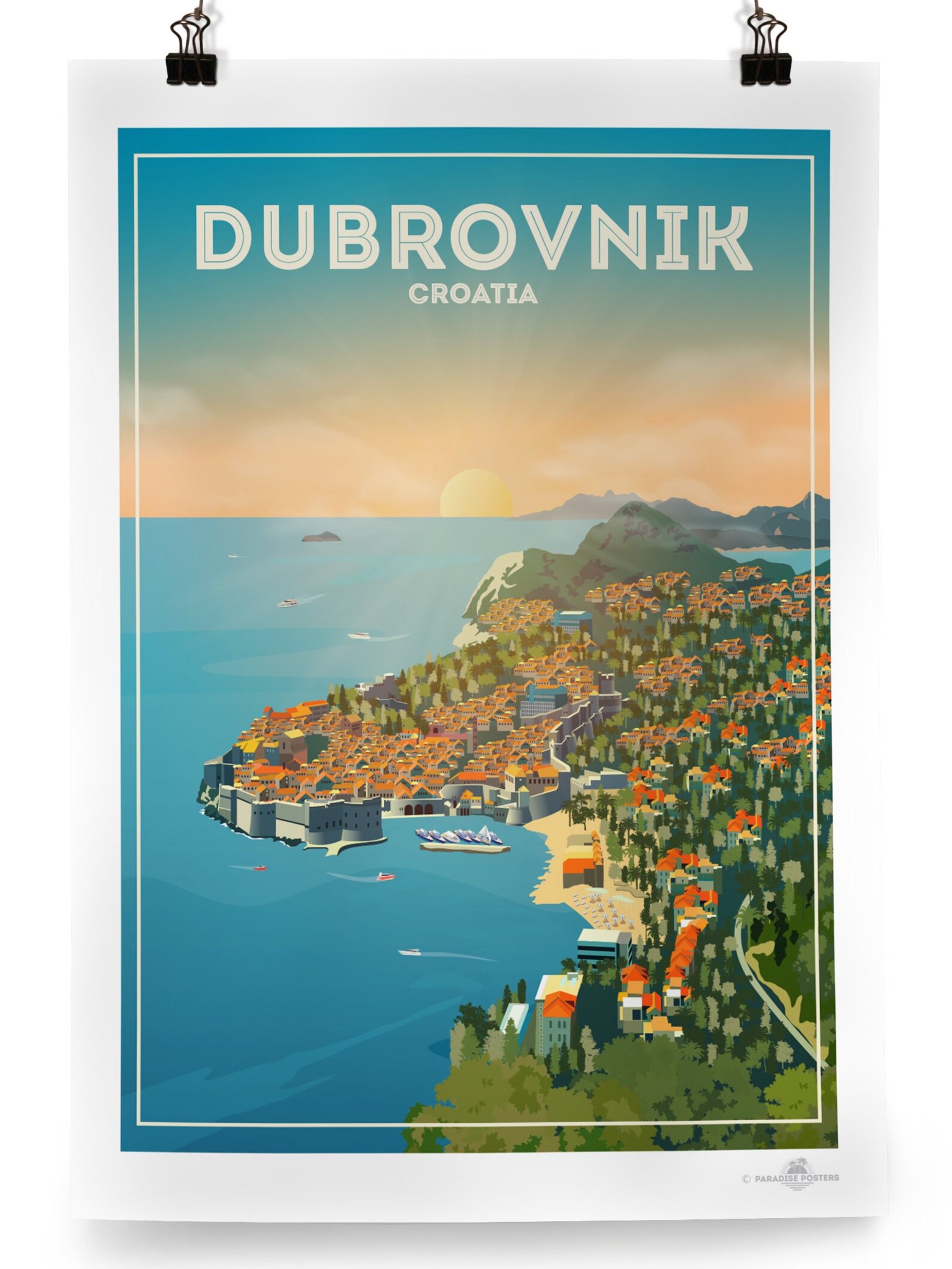 Dubrovnik Croatia Poster Print - Etsy