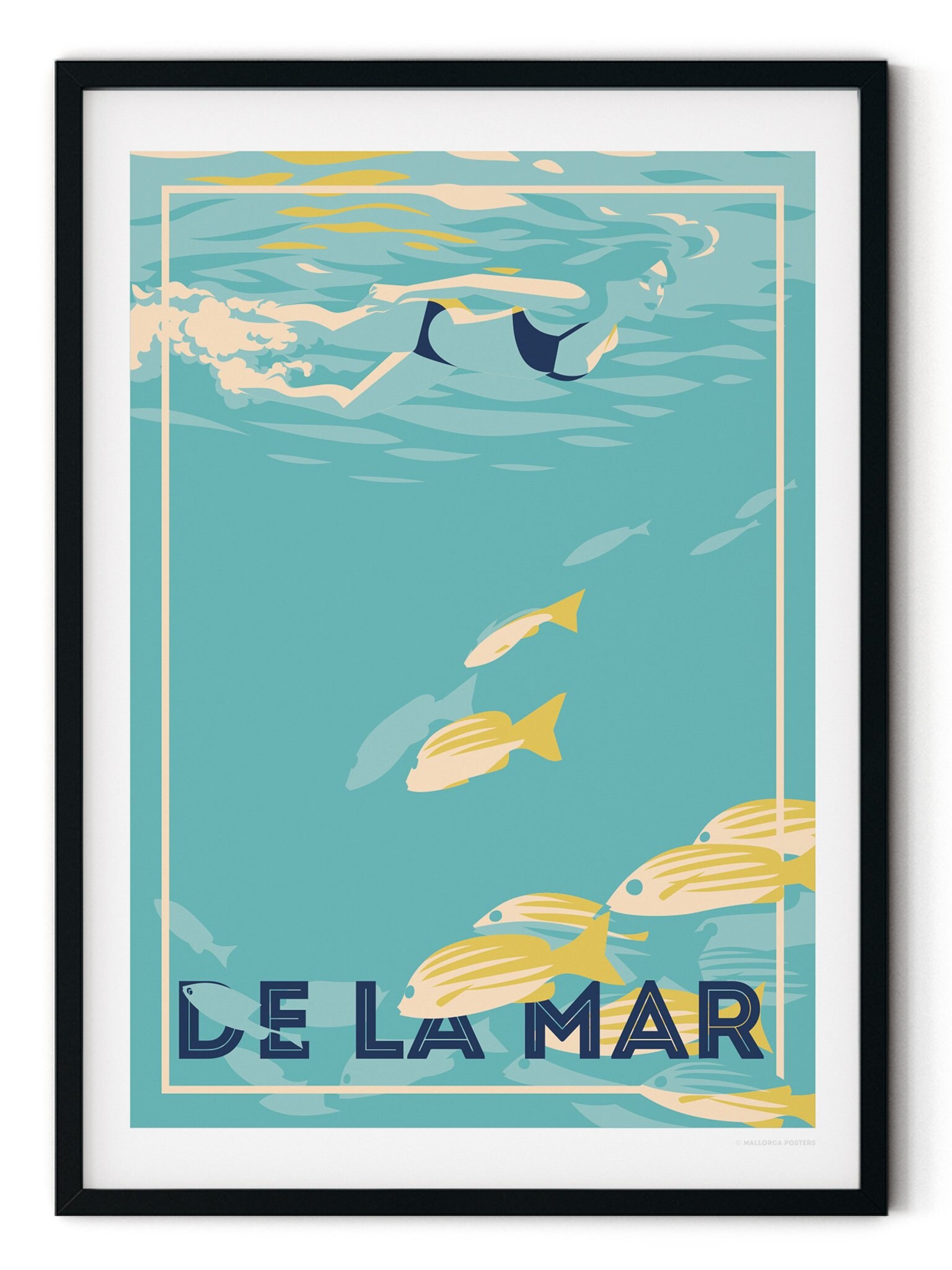 De La Mar Retro Poster Print - Etsy