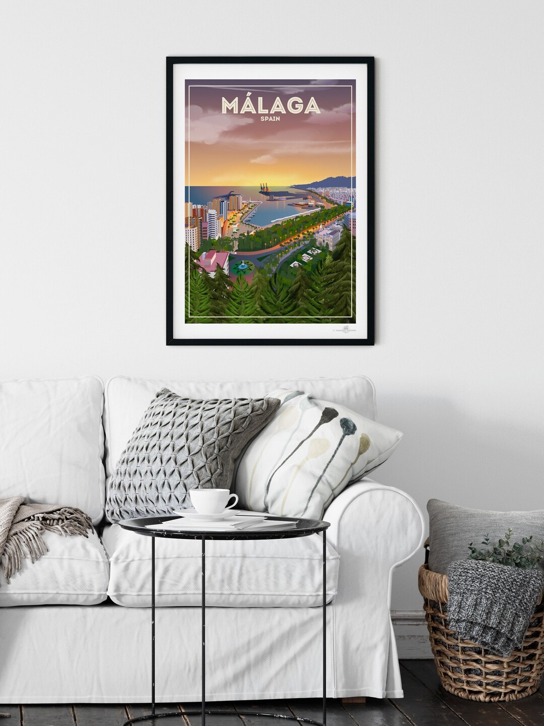 Malaga Spain Poster Print - Etsy