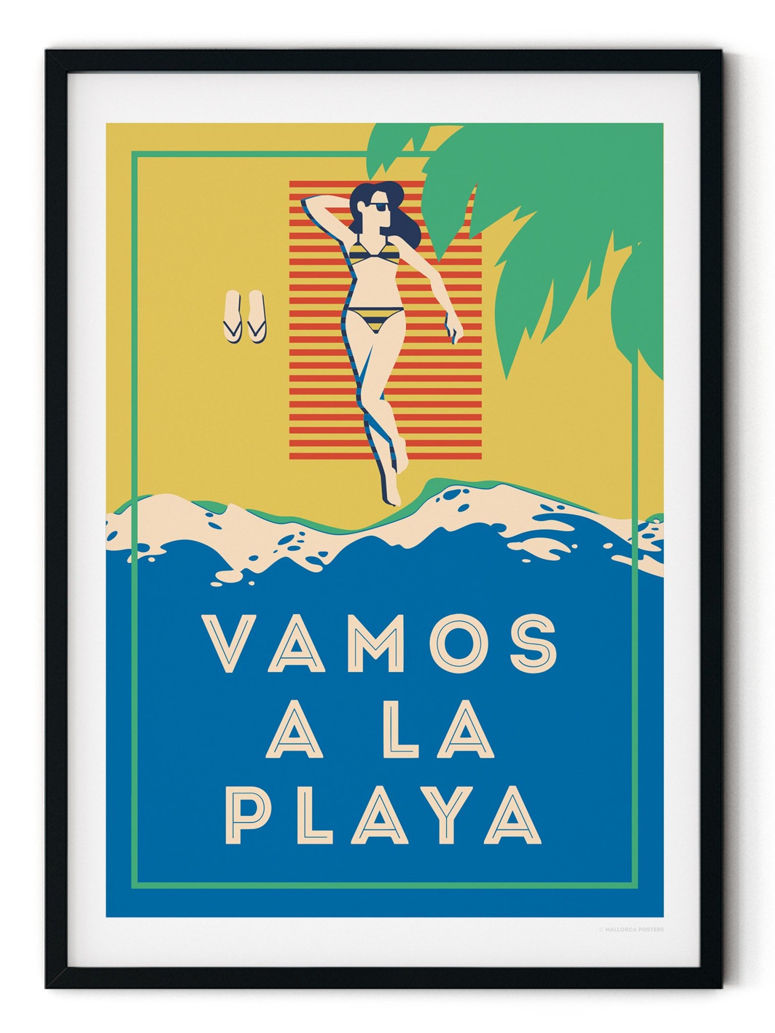 Vamos A La Playa Retro Poster Print - Etsy UK