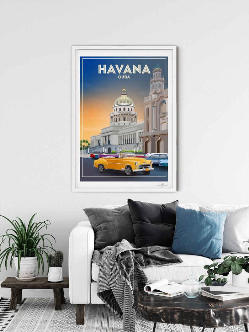 Havana Cuba Poster Print - Etsy