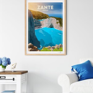 Zante Greece Poster Print - Etsy