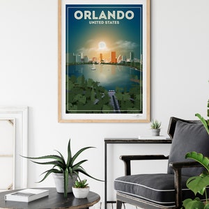 Orlando Florida Poster Print - Etsy UK