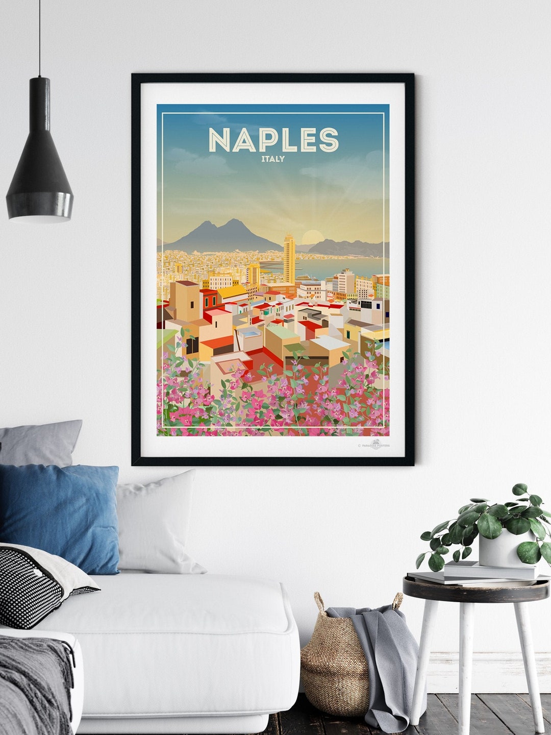 Naples Italy Poster Print - Etsy UK