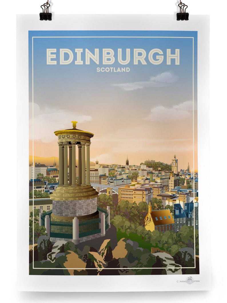 Edinburgh Scotland Poster Print | Etsy