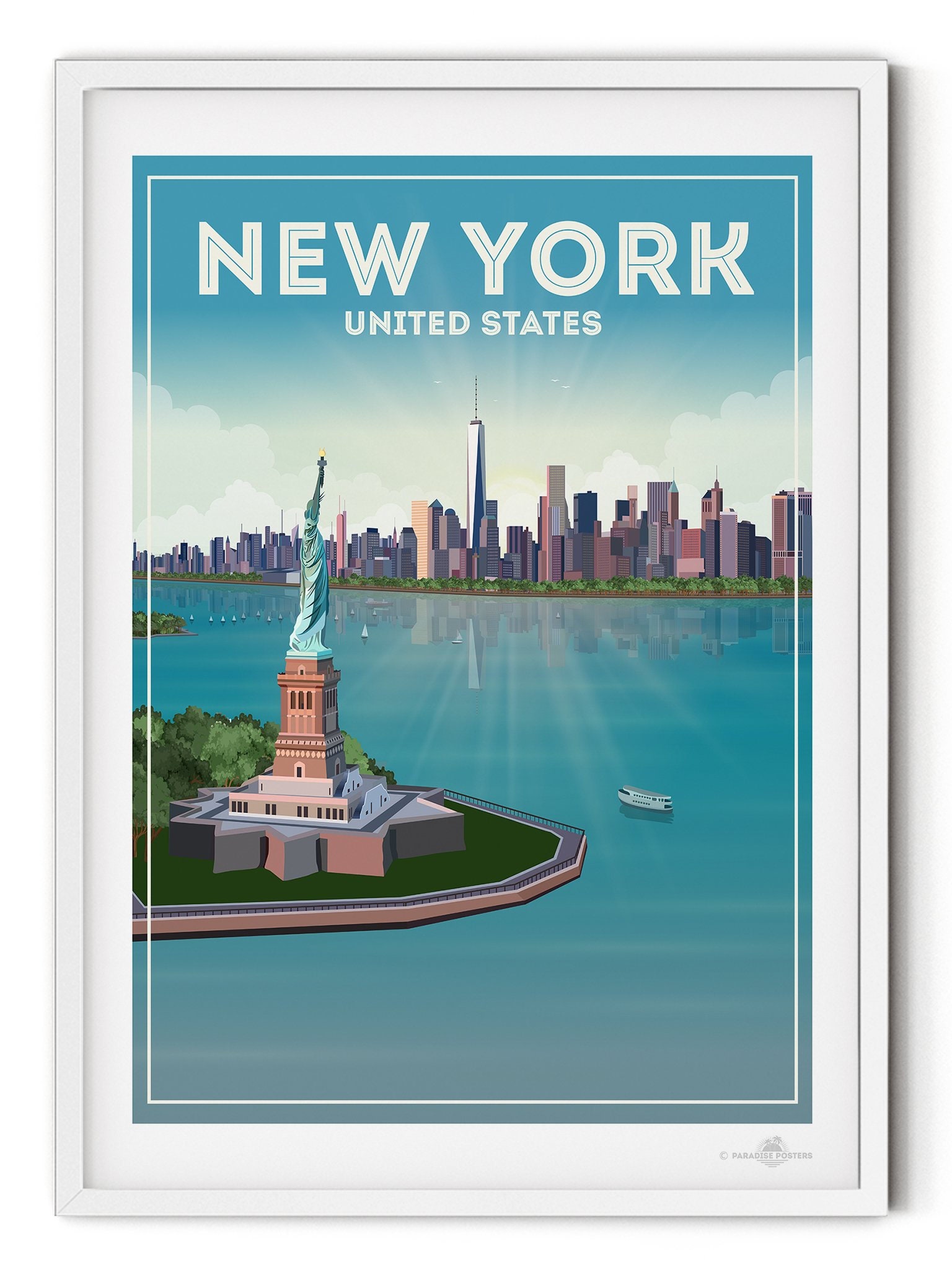 New York City poster print | Etsy